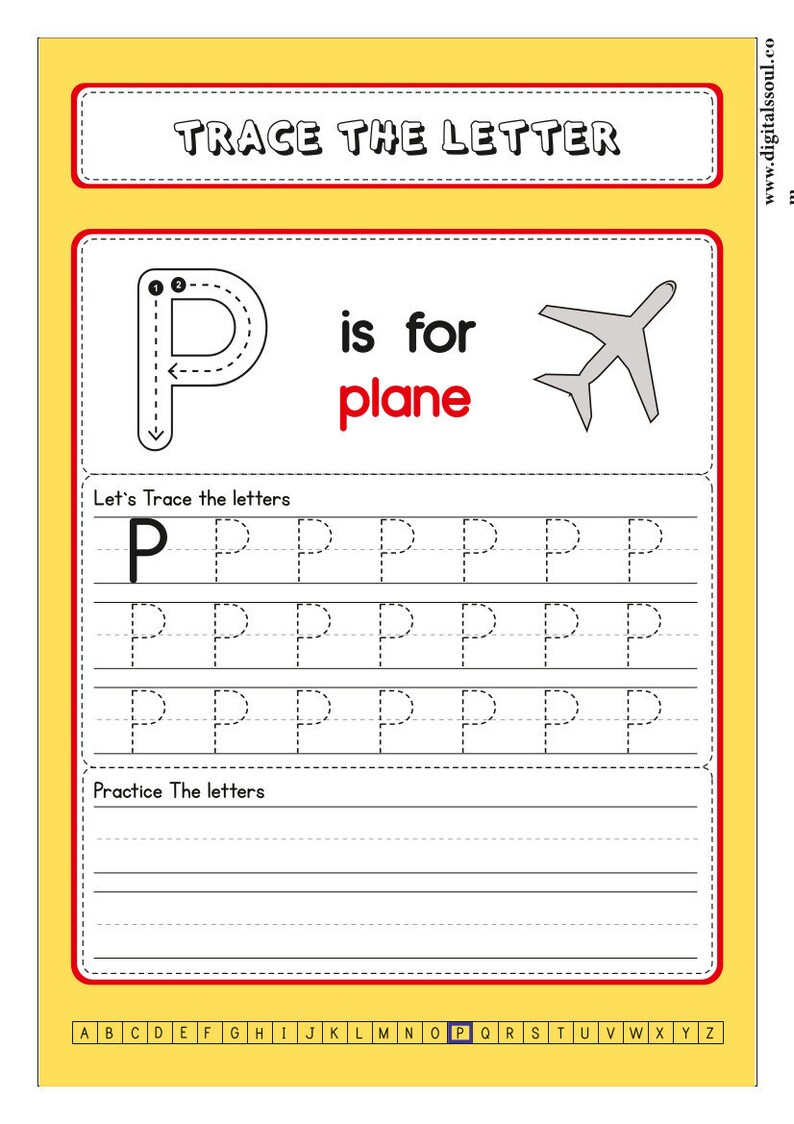 26 ABC Phonics Tracing Cards. Preschool- Kindergarten Handwriting and ...
