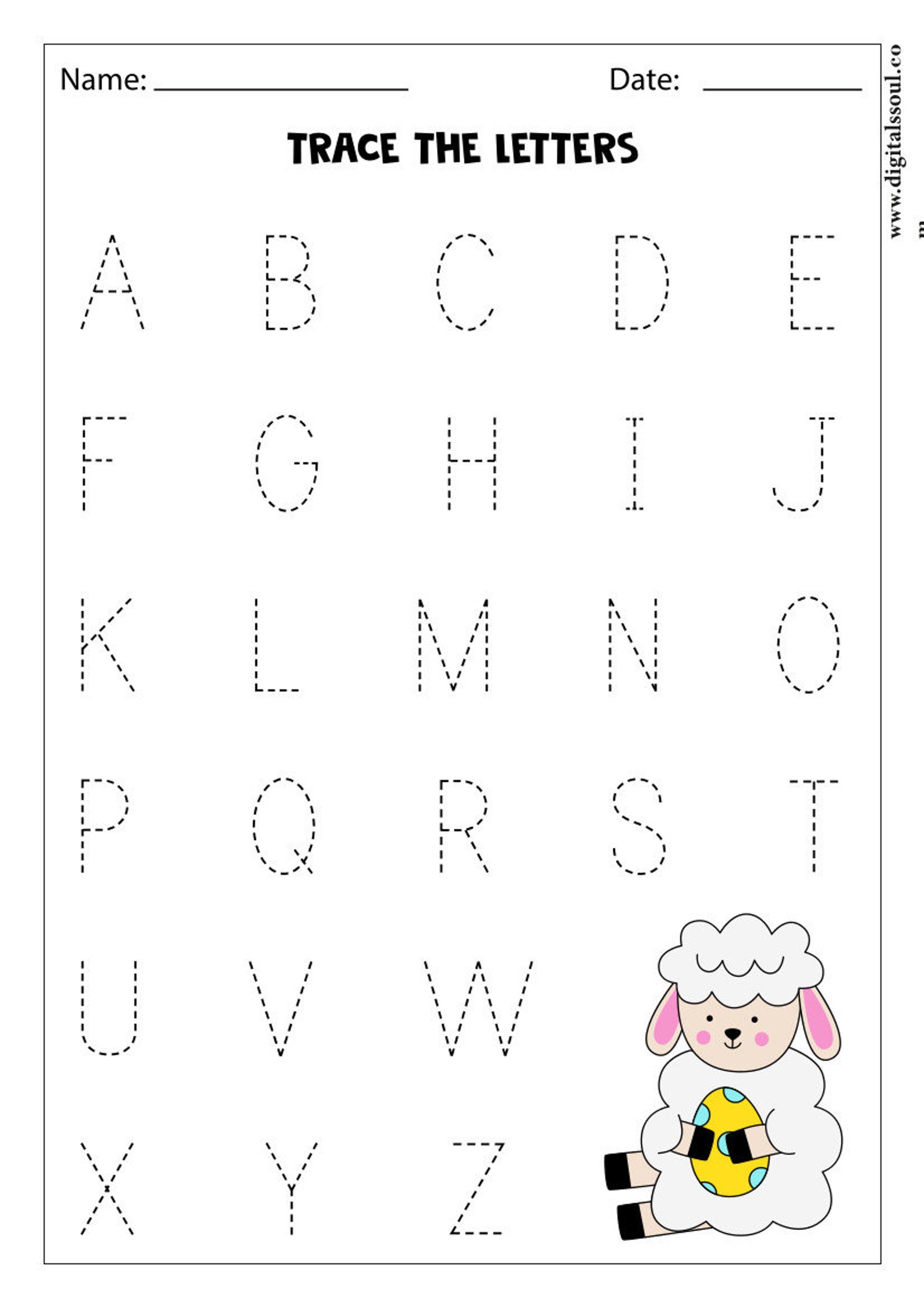 26 ABC Phonics Tracing Cards. Preschool- Kindergarten Handwriting and ...