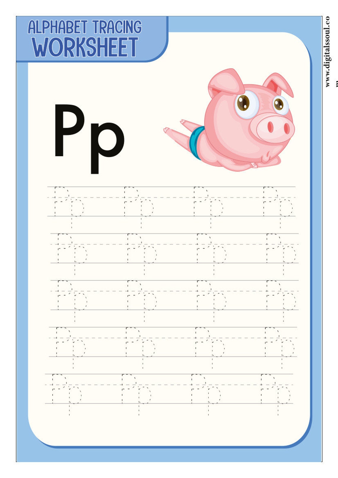 26 ABC Phonics Tracing Cards. Preschool- Kindergarten Handwriting and ...