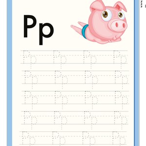 26 ABC Phonics Tracing Cards. Preschool- Kindergarten Handwriting and ...