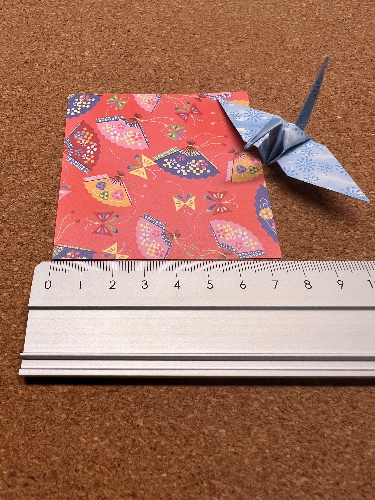 A String of 10 Origami Cranes Mixed Patterns and Colors - Etsy