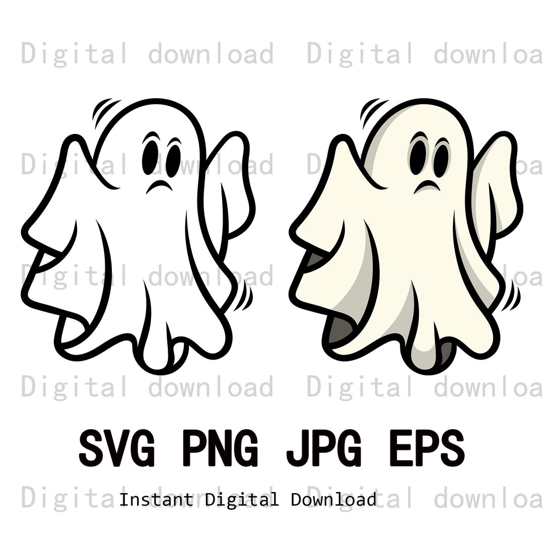 Ghost svg Ghost Clipart Cute ghost svg Boo svgspooky - Etsy France