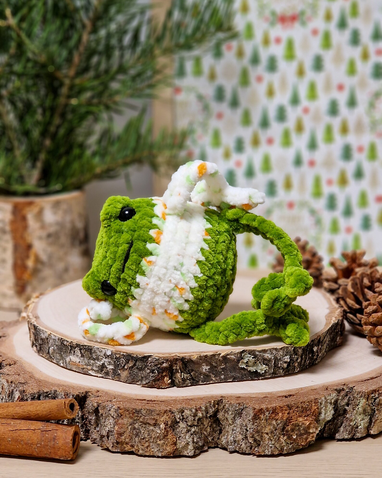 Whimsical Plush Desk Buddy Cute Frog in Sweater Unique Soft - Etsy