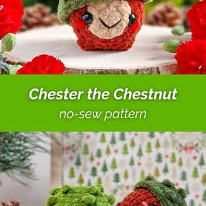 Easy No Sew Crochet Chestnut Pattern, Cute Plush Home Decoration ...