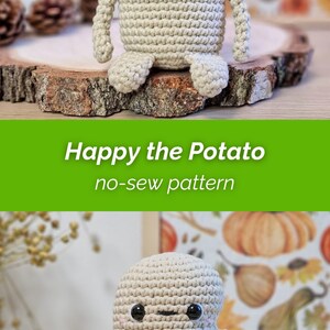 Beginner Friendly Crochet Potato Pattern, Cute Desk Buddy Pattern ...