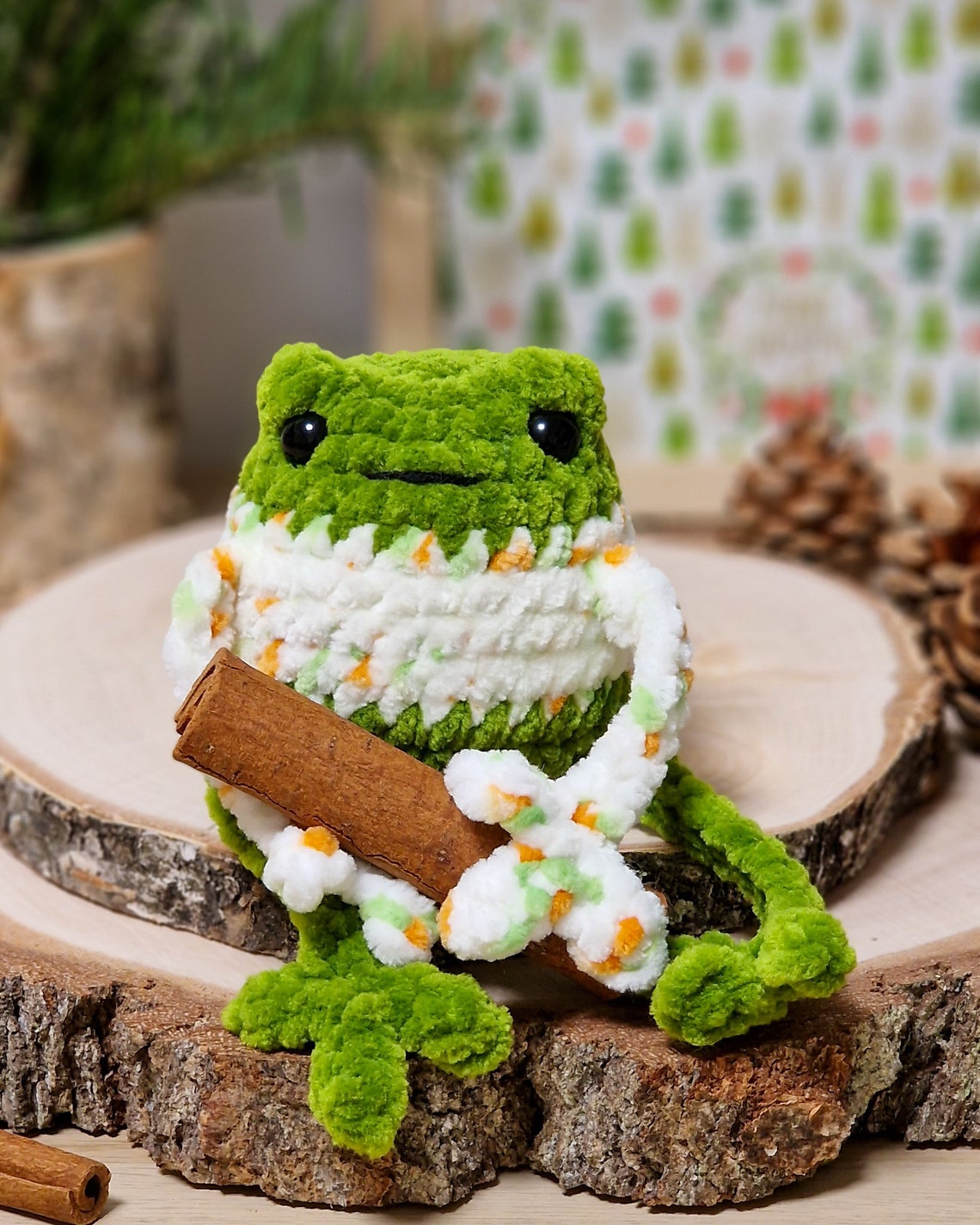 Whimsical Plush Desk Buddy Cute Frog in Sweater Unique Soft - Etsy
