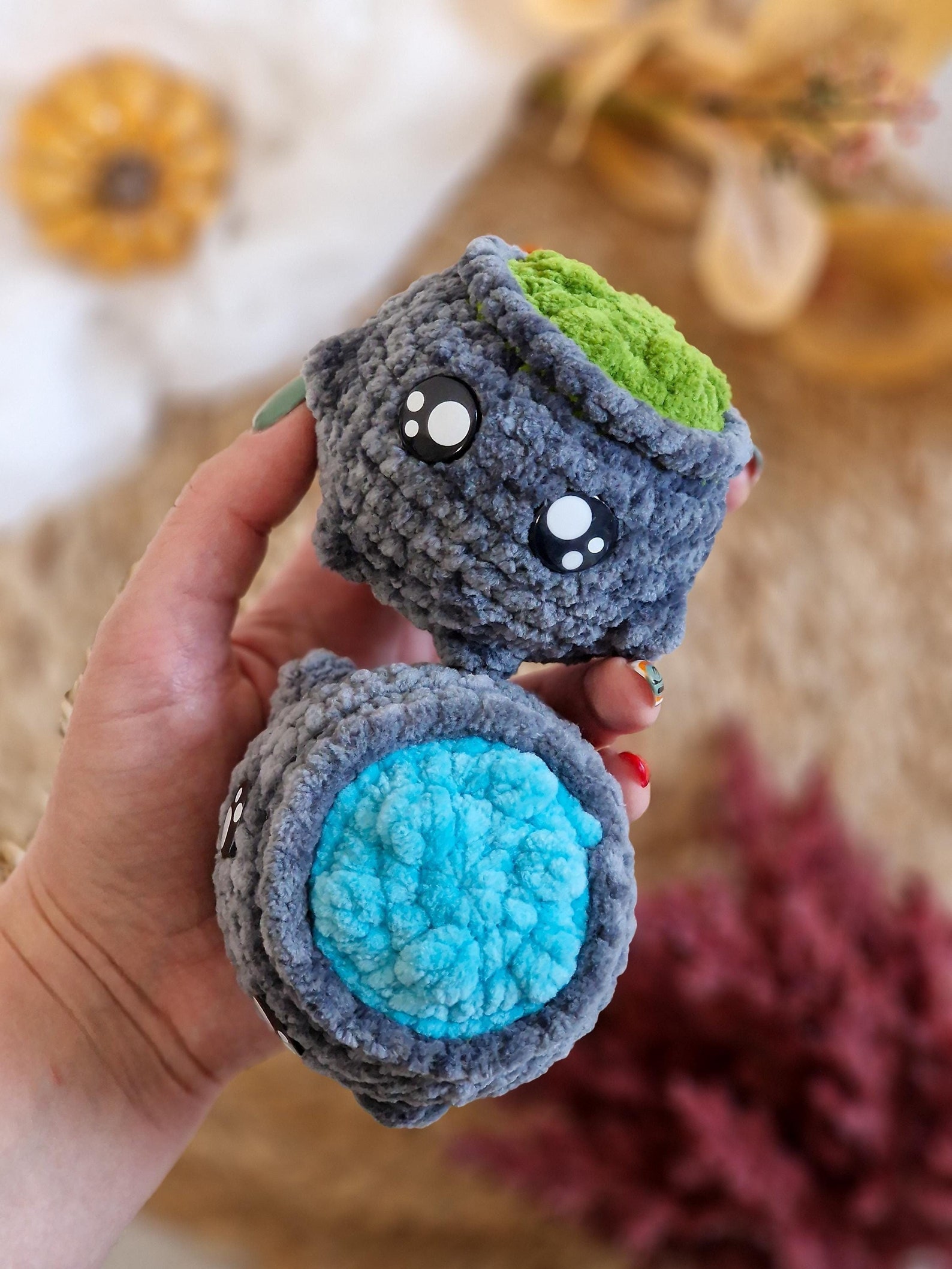 Handmade Cauldron Stress Ball, Fun Halloween Plush Toy, Small Desk Toy ...