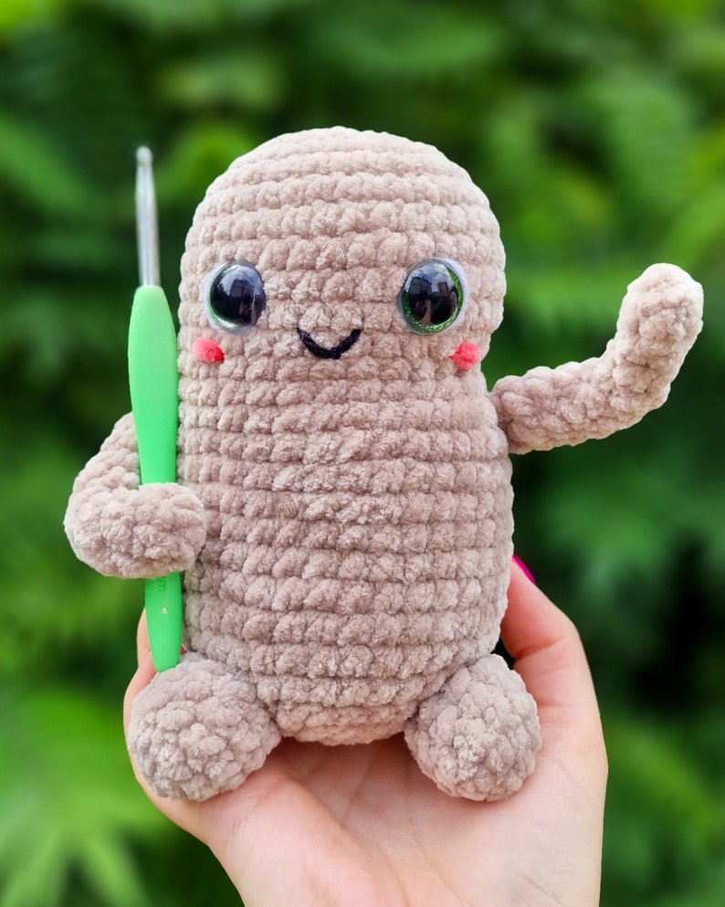 Beginner Friendly Crochet Potato Pattern, Cute Desk Buddy Pattern ...