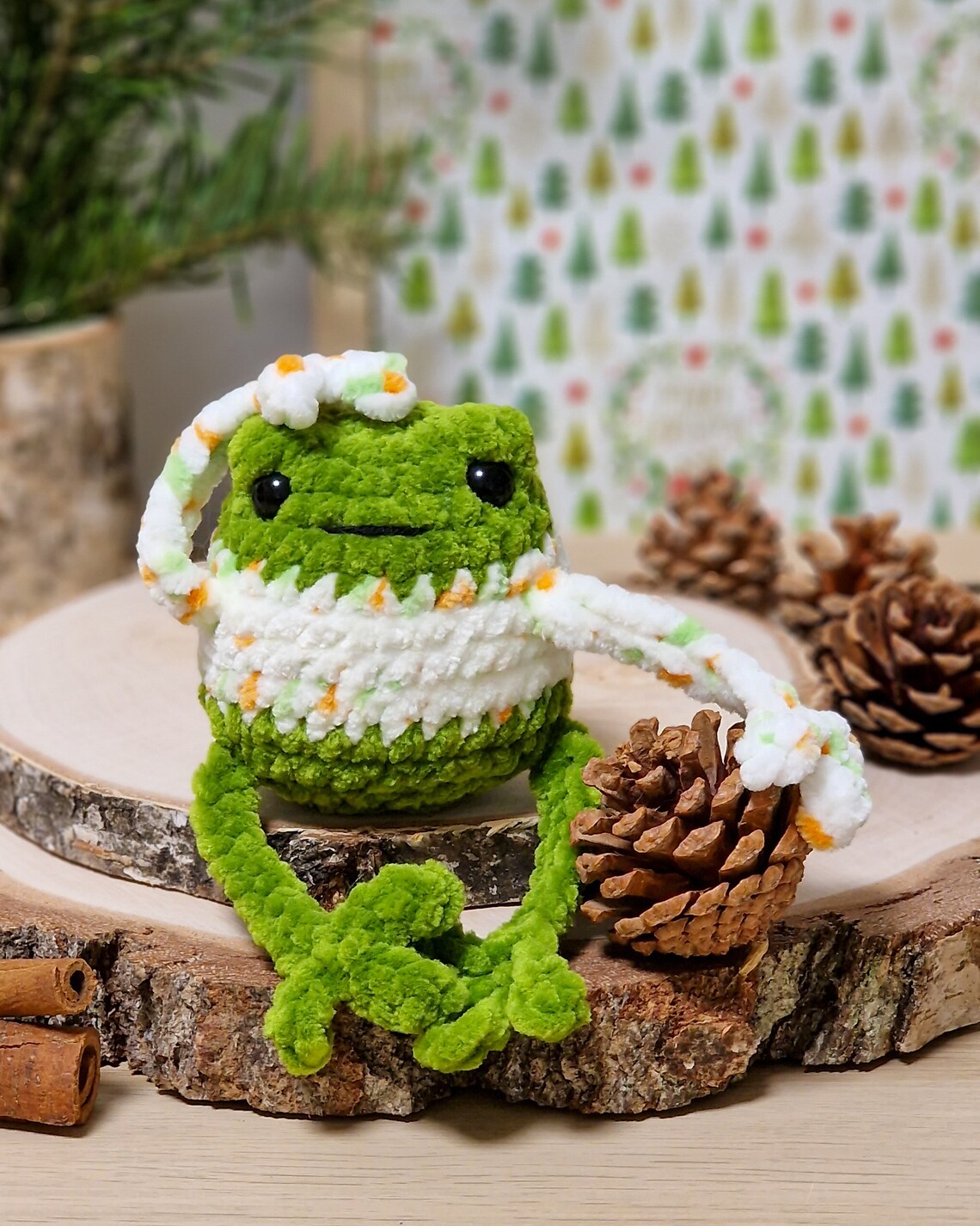 Whimsical Plush Desk Buddy Cute Frog in Sweater Unique Soft - Etsy