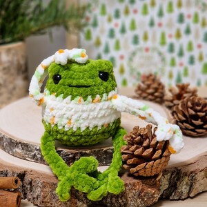 Small Frog in Sweater Plushie, Cozy Handmade Plush Desk Buddy ...