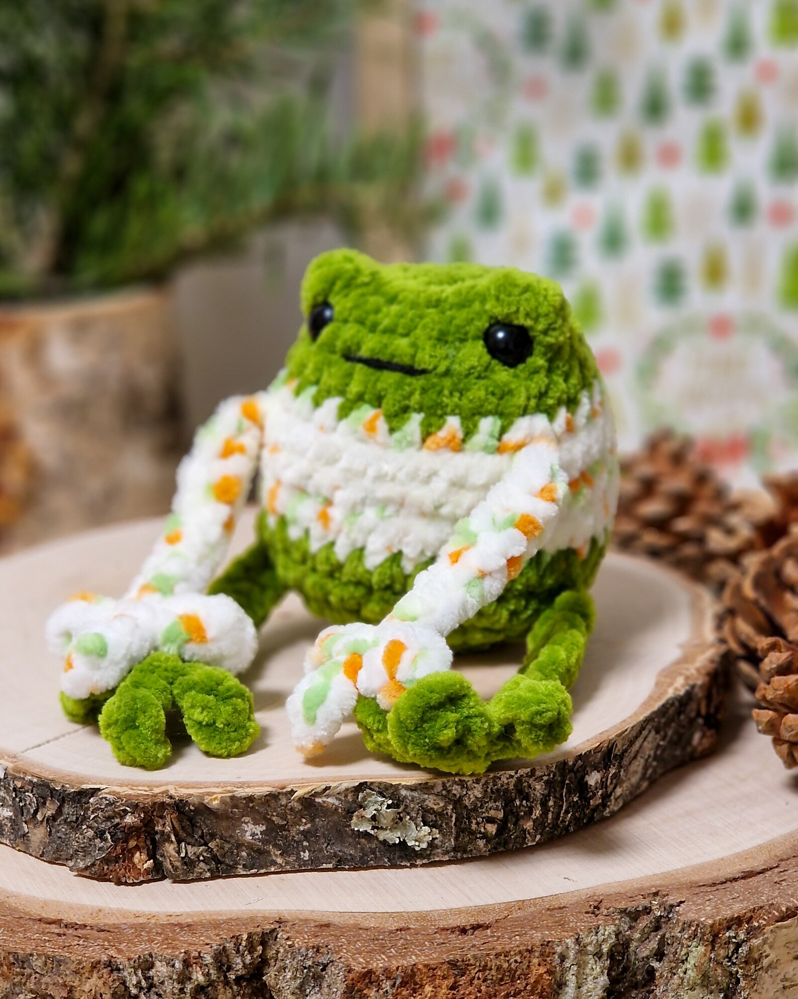 Whimsical Plush Desk Buddy Cute Frog in Sweater Unique Soft - Etsy