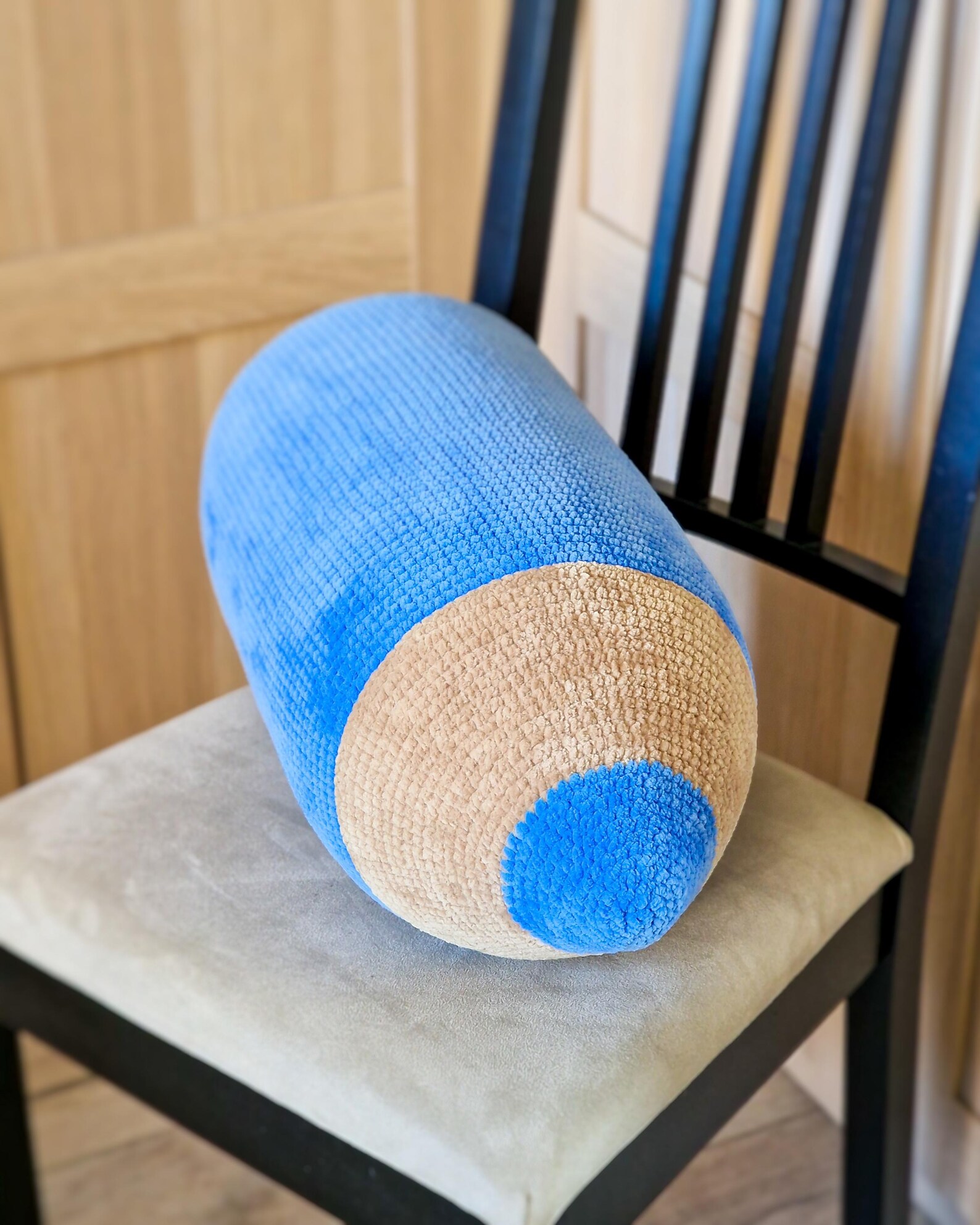 Big Blue Crayon Pillow, Pencil Crayon Pillow, Fun Playroom Decor ...