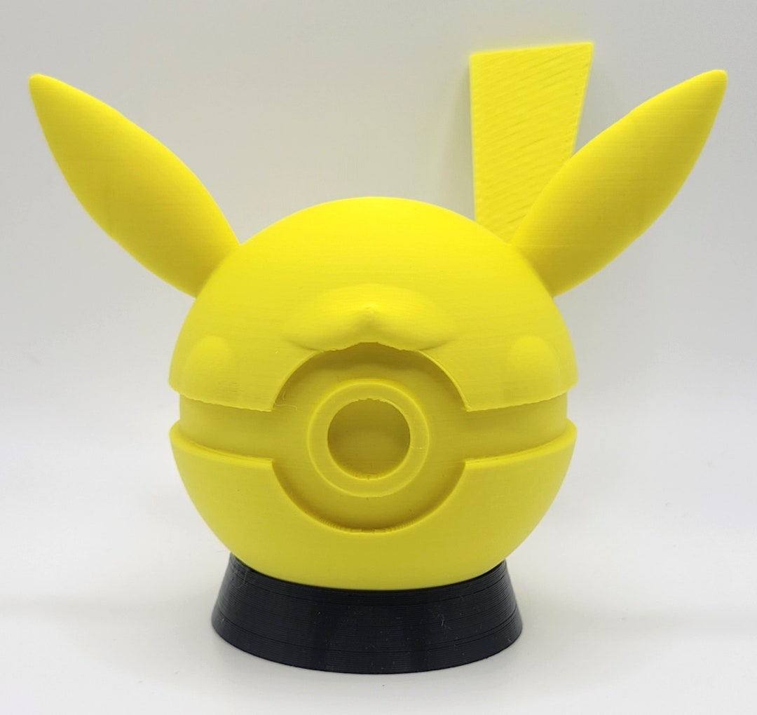 3d Printed Pokeball Pikachu Theme Pokemon Decoration Etsy