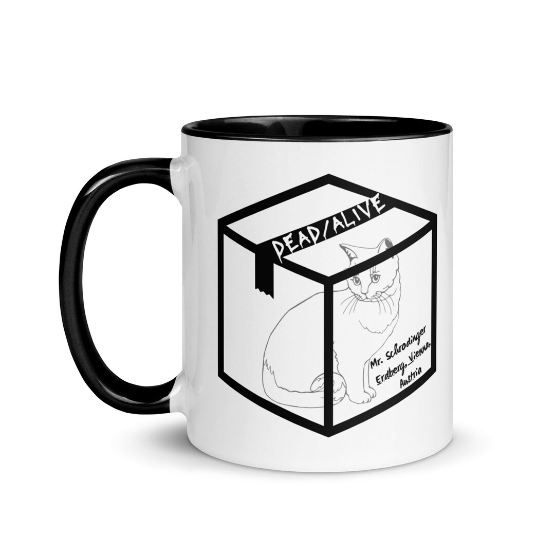 Quantum Physics: Shrodinger's Cat Physics Mug With Color Inside - Etsy