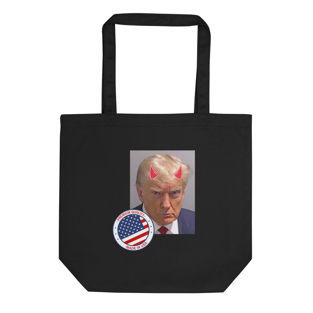 Polititcs:l Donald Trump Devil Mugshot Tote Bag Election 2024 - Etsy