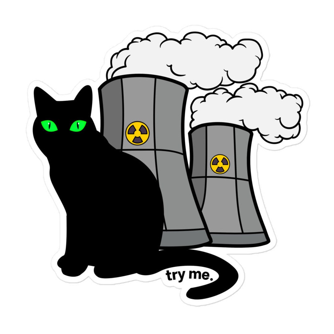 Nuclear Physics: Nuclear Kitty Toxic Waste Black Cat Bubble-free ...