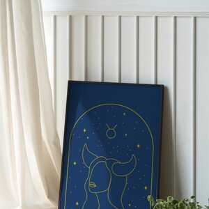 Taurus Poster, Zodiac Sign Printable, Taurus Zodiac Sign, Astrology ...