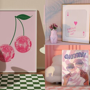 20 Posters Pink Bundle, Pink Gallery Wall Set, Trendy Wall Art Bundle ...