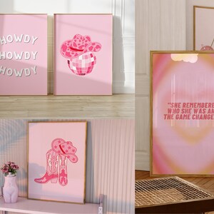 20 Posters Pink Bundle, Pink Gallery Wall Set, Trendy Wall Art Bundle ...