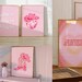 20 Posters Pink Bundle, Pink Gallery Wall Set, Trendy Wall Art Bundle ...