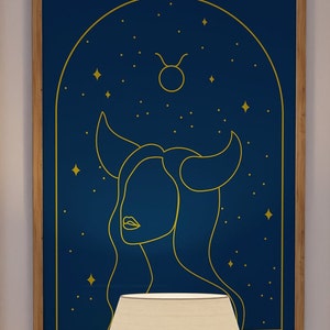Taurus Poster, Zodiac Sign Printable, Taurus Zodiac Sign, Astrology ...