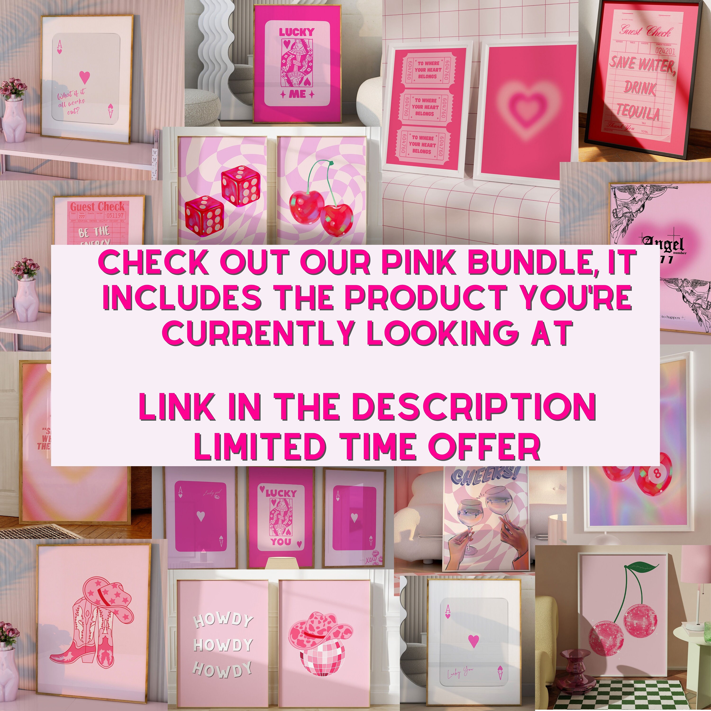 What If It All Works Out Y2k Poster, Trendy Ace of Hearts Print, Preppy ...