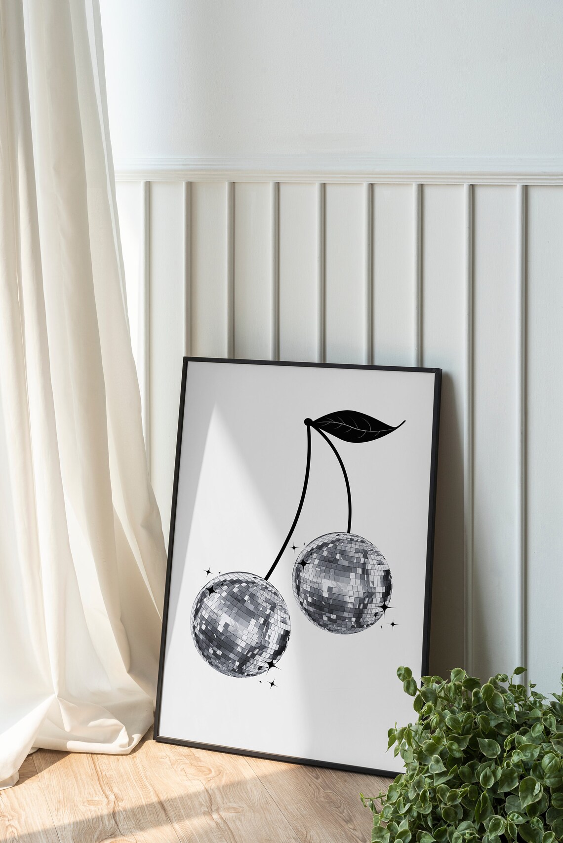 Disco Cherry Poster, Disco Ball Print, Y2K Girly Print, Cherry Disco ...