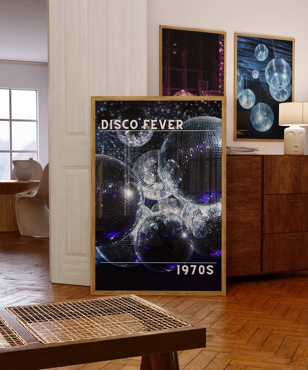 Disco Ball Print, Disco Poster Prints, Funky Disco Wall Art, Y2k ...