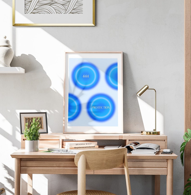 Evil Eye Poster I 444 Aura Poster I Angel Numbers Wall Art I - Etsy