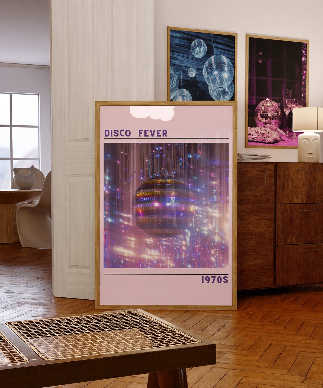 Disco Ball Print, Disco Poster Prints, Funky Disco Wall Art, Y2k ...
