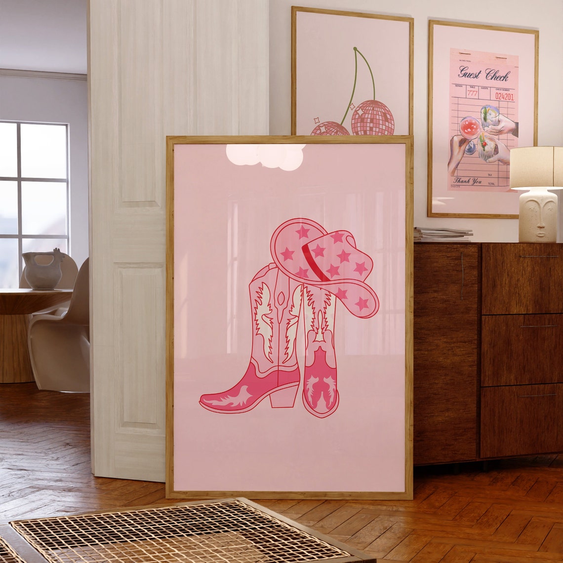 Cowgirl Poster Prints Cowgirl Poster Pink Cowgirl Boots - Etsy