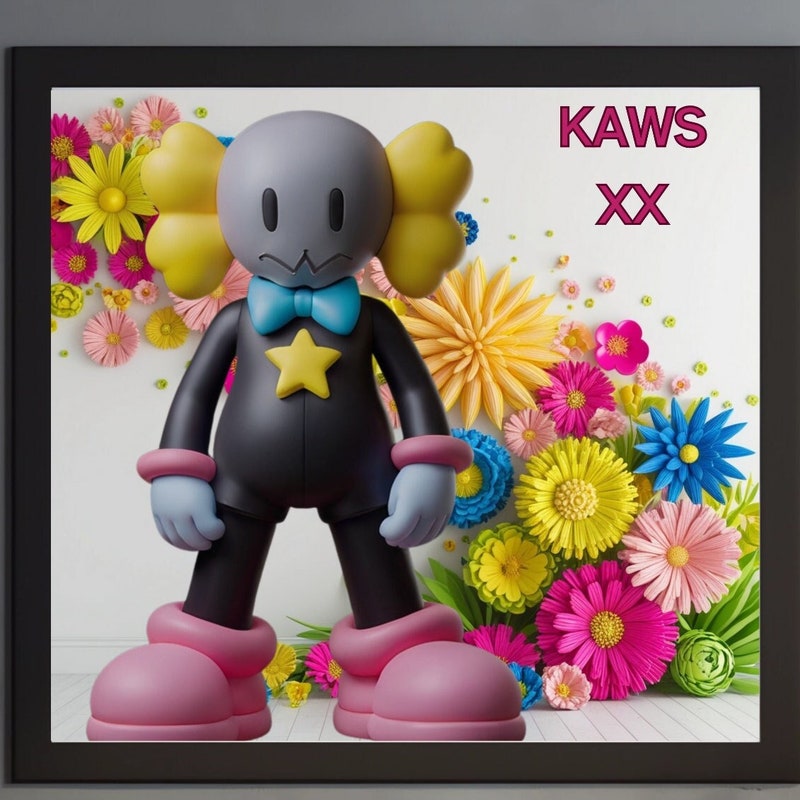 Kaws Flower - Etsy