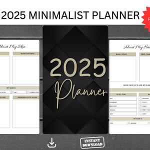 Minimalist Planner 2025, 2025 Digital Planner: Self-care, Productivity ...