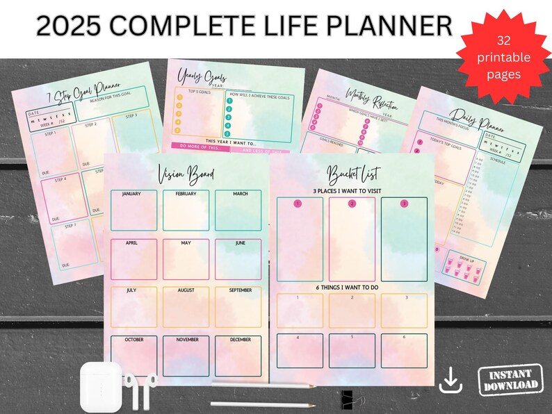 2025 Complete Life Planner: Vision, Productivity, & Goal Mastery ...