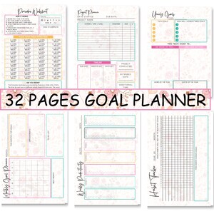 Ultimate Floral 2025 Life Planner 32-page Comprehensive Goal ...