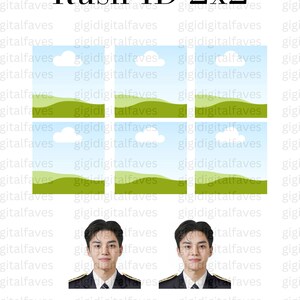 Professional Picture Guide for ID Cards Editable Canva Template for ...