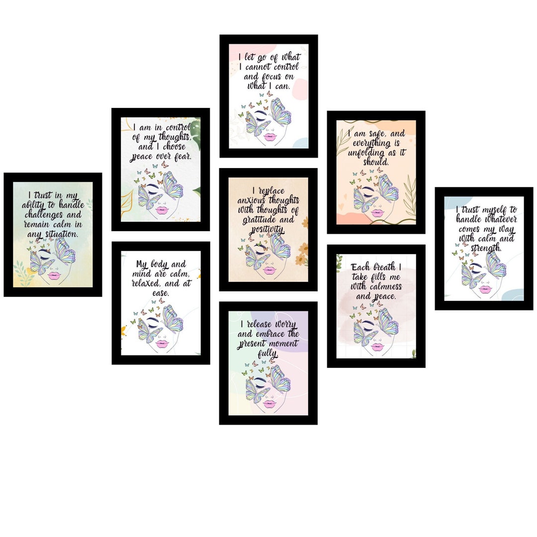 Mental Health Poster, Positive Affirmation Wall Art, Positive Quotes ...