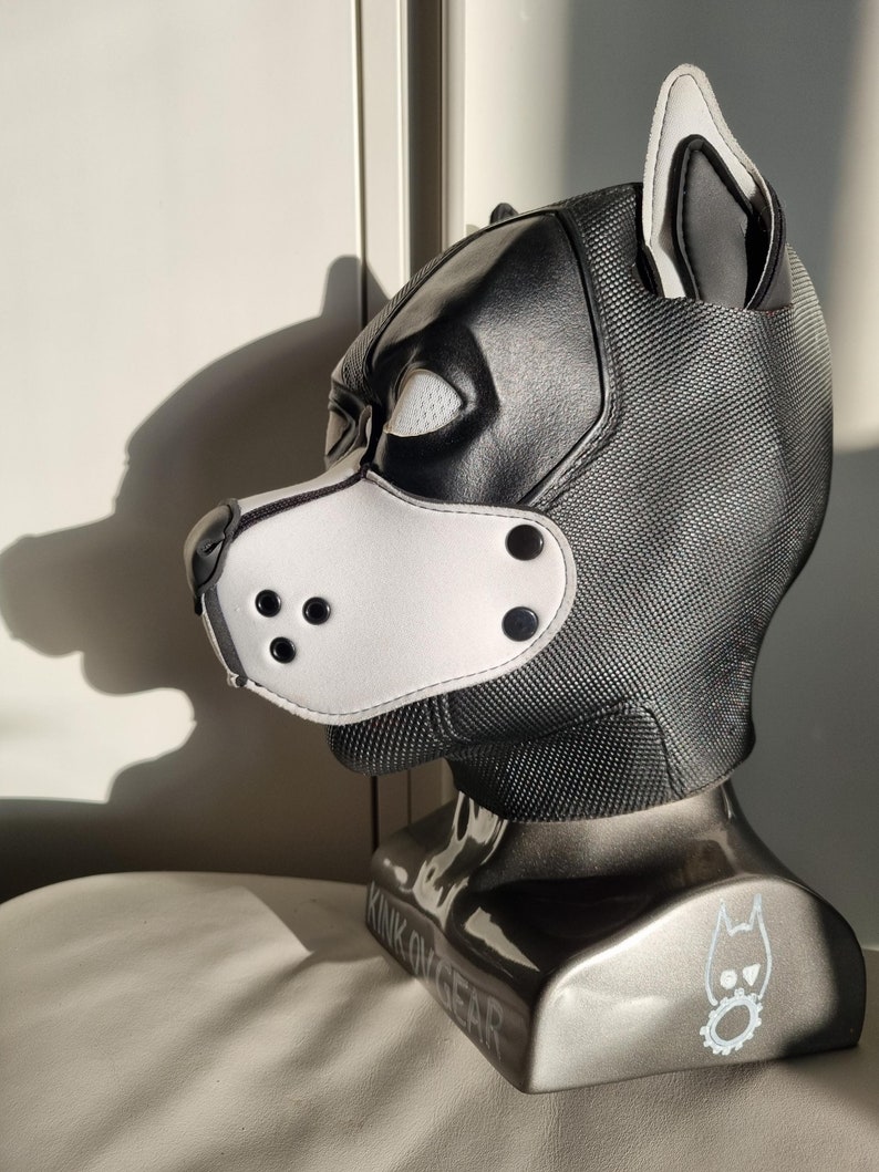Dog Pool Superhero Latex Mask for K9/frisky Puppy Hood Dead Pool Wane ...