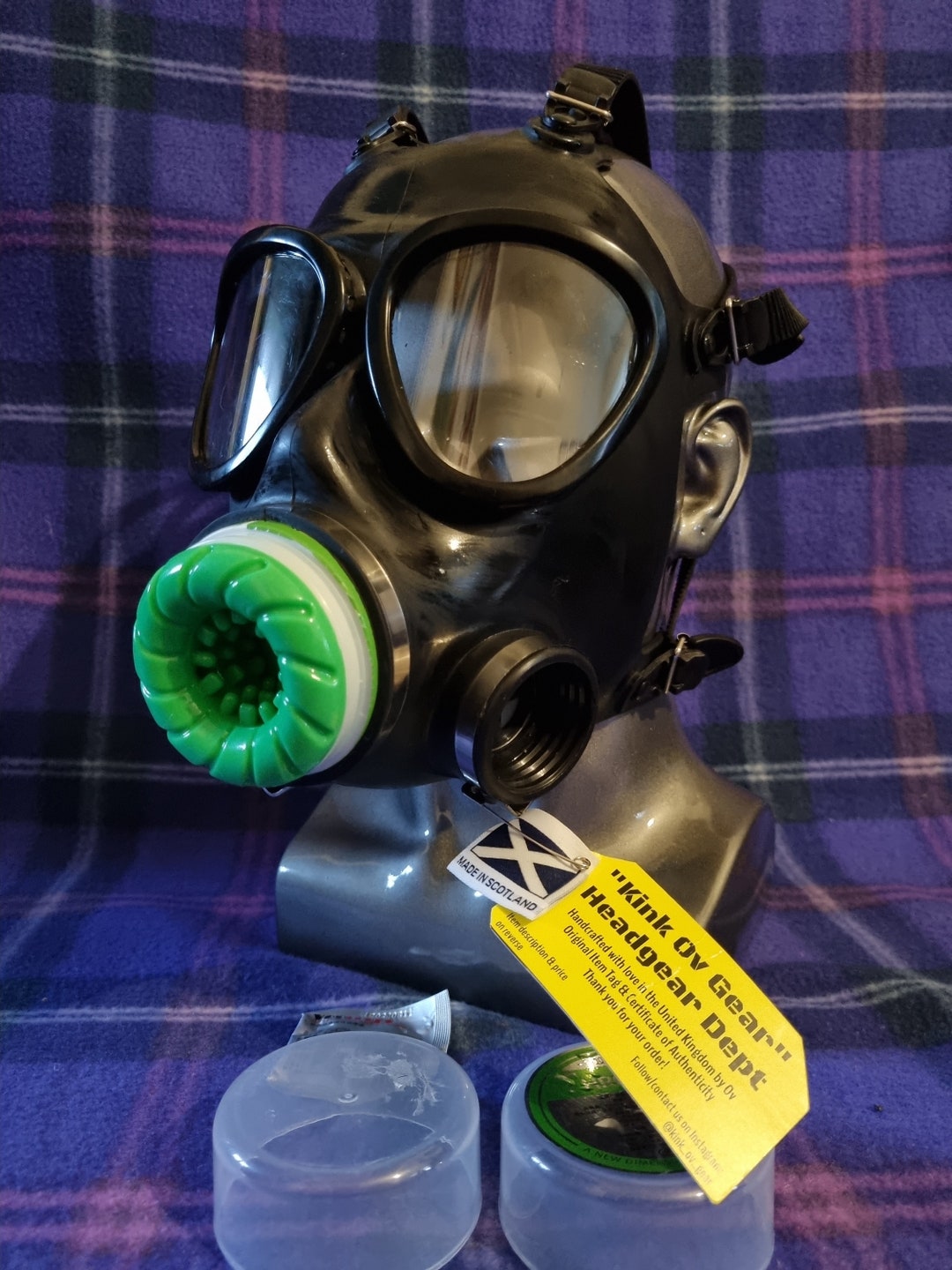 Starter UFO FLESH Insert Rubber Gas Mask Blue or Green puppy - Etsy UK