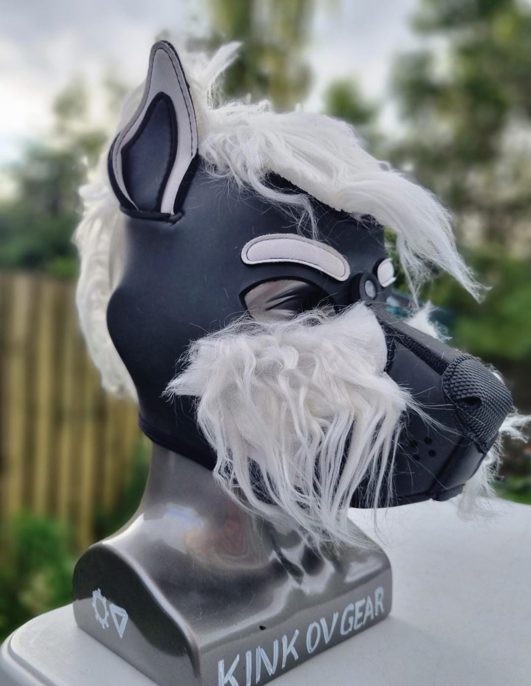 Furry Pup Hood Faux Fur Puppy Mask Mod. Fursuit Sona Custom Pet Play ...