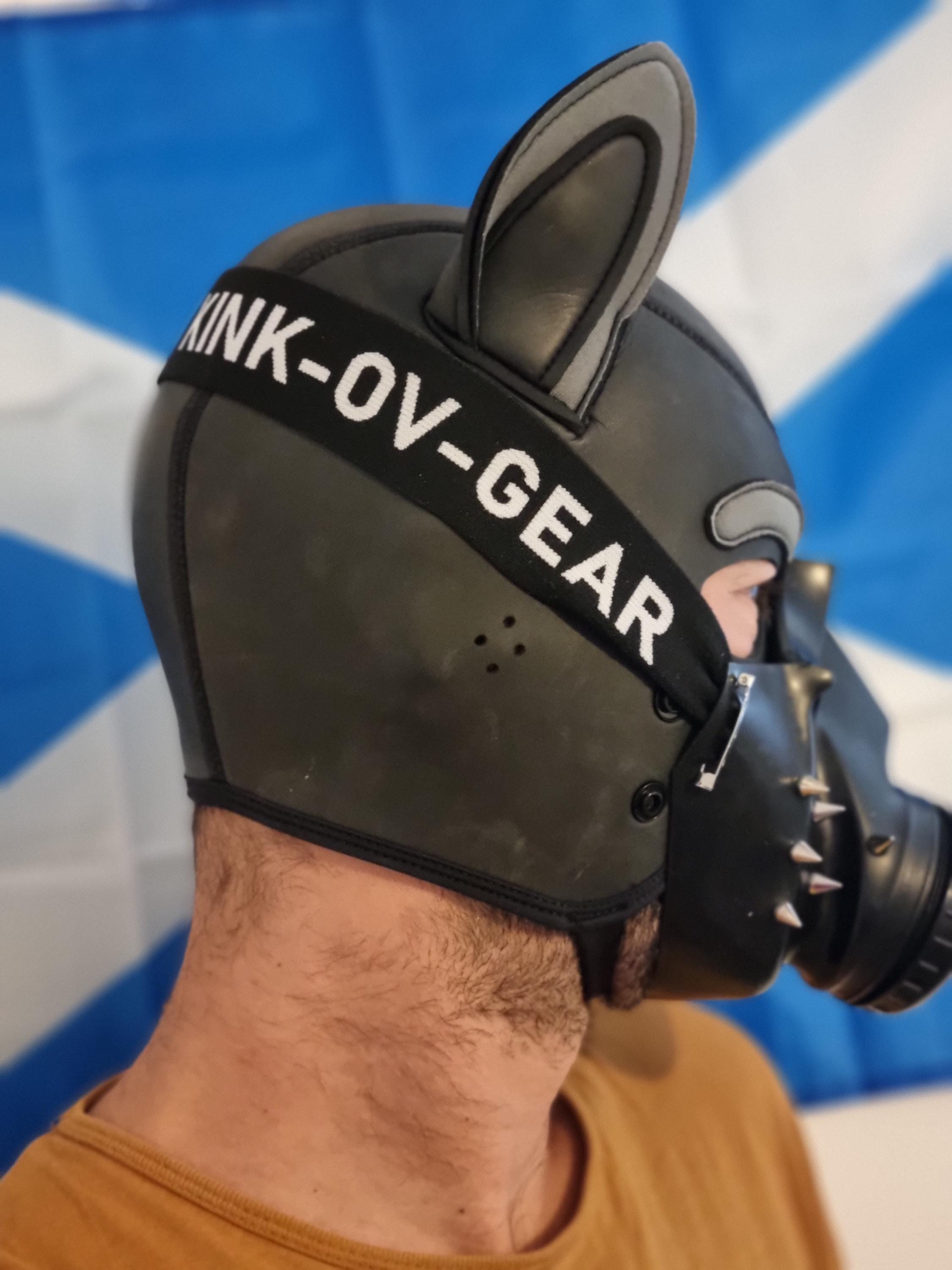 KOG Rubber Pup Muzzle With Custom Colour Spike Whiskers. Mr S K9 ...