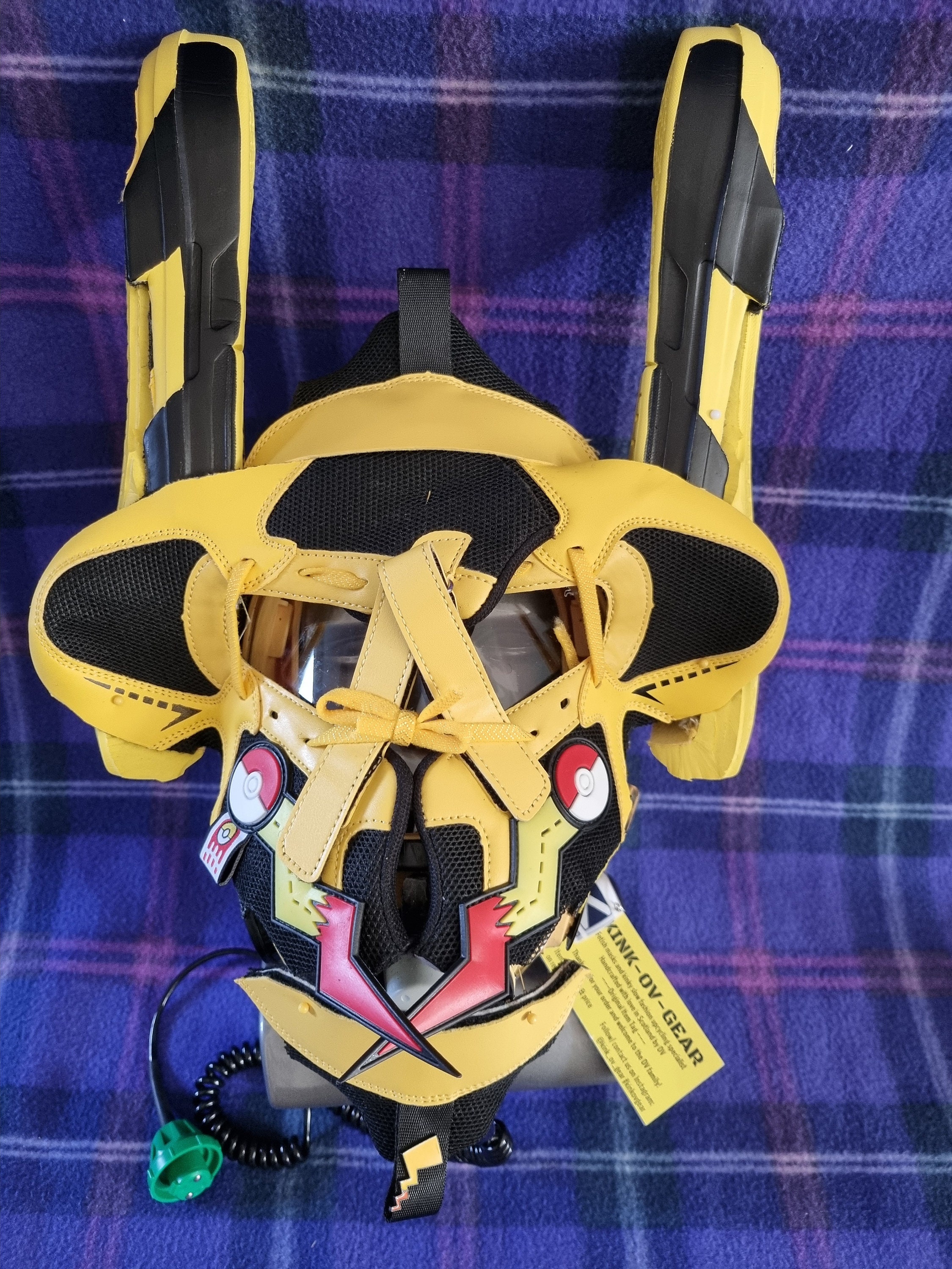 Pikachu Pokémon Yellow Sneaker Gundam Rubber Gas Mask Scott Phantom ...