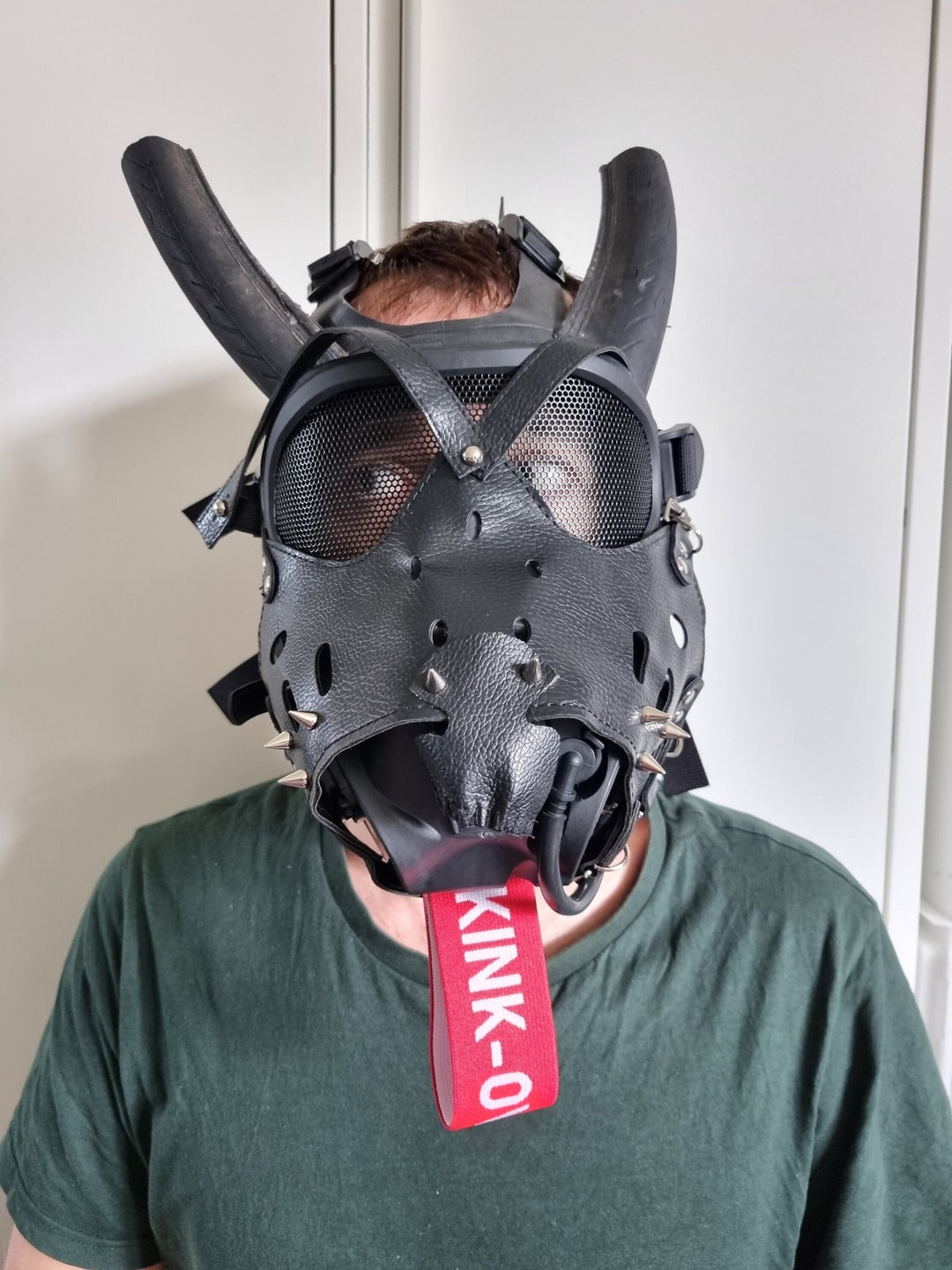 Black Pup Cyber Punk GSR Replica Paintball Gas Mask Puppy Play Vegan ...