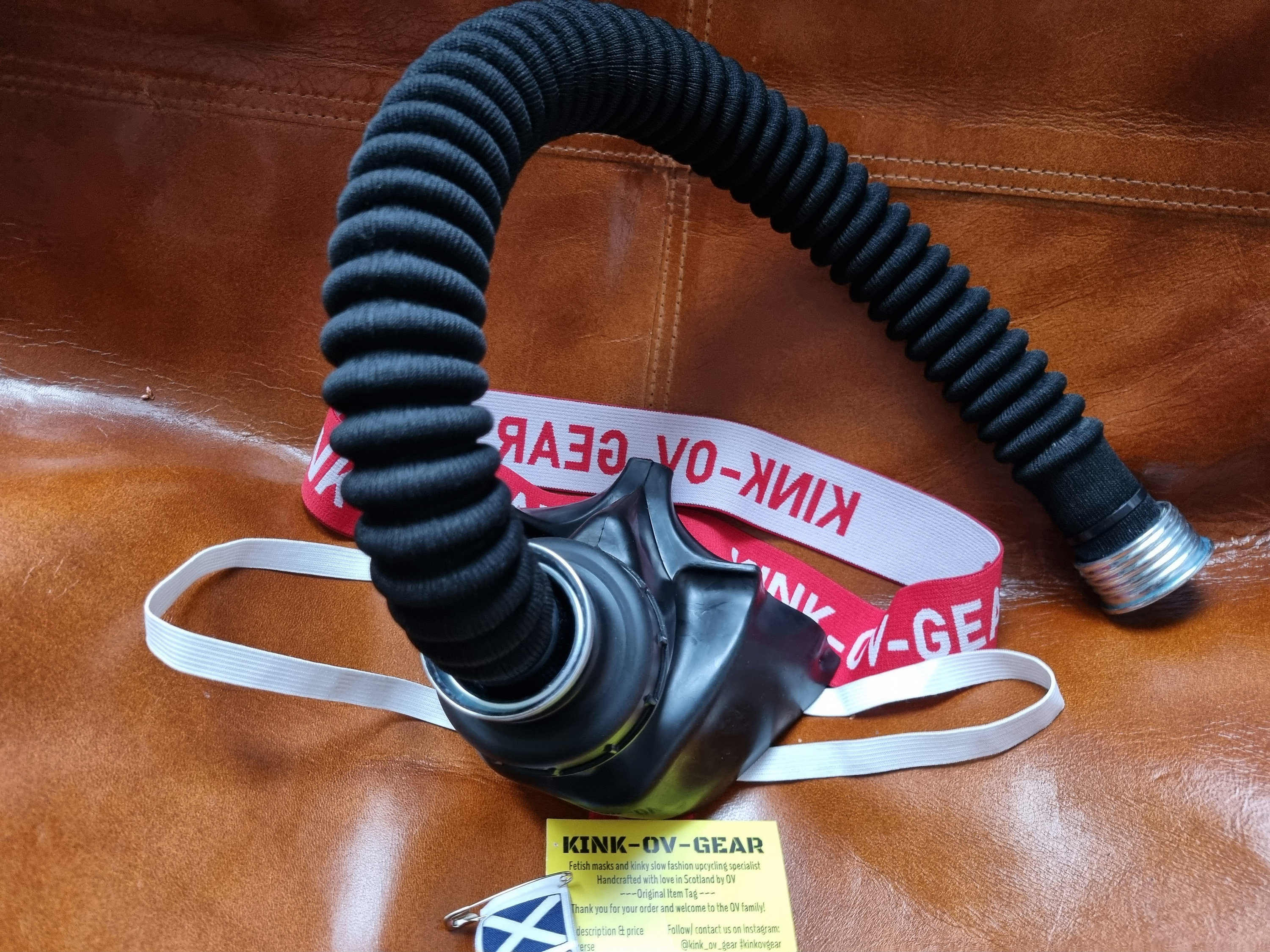 Gas Mask Rubber Jockstrap Easy Access Suitable for Sniffing Hose. KINK ...