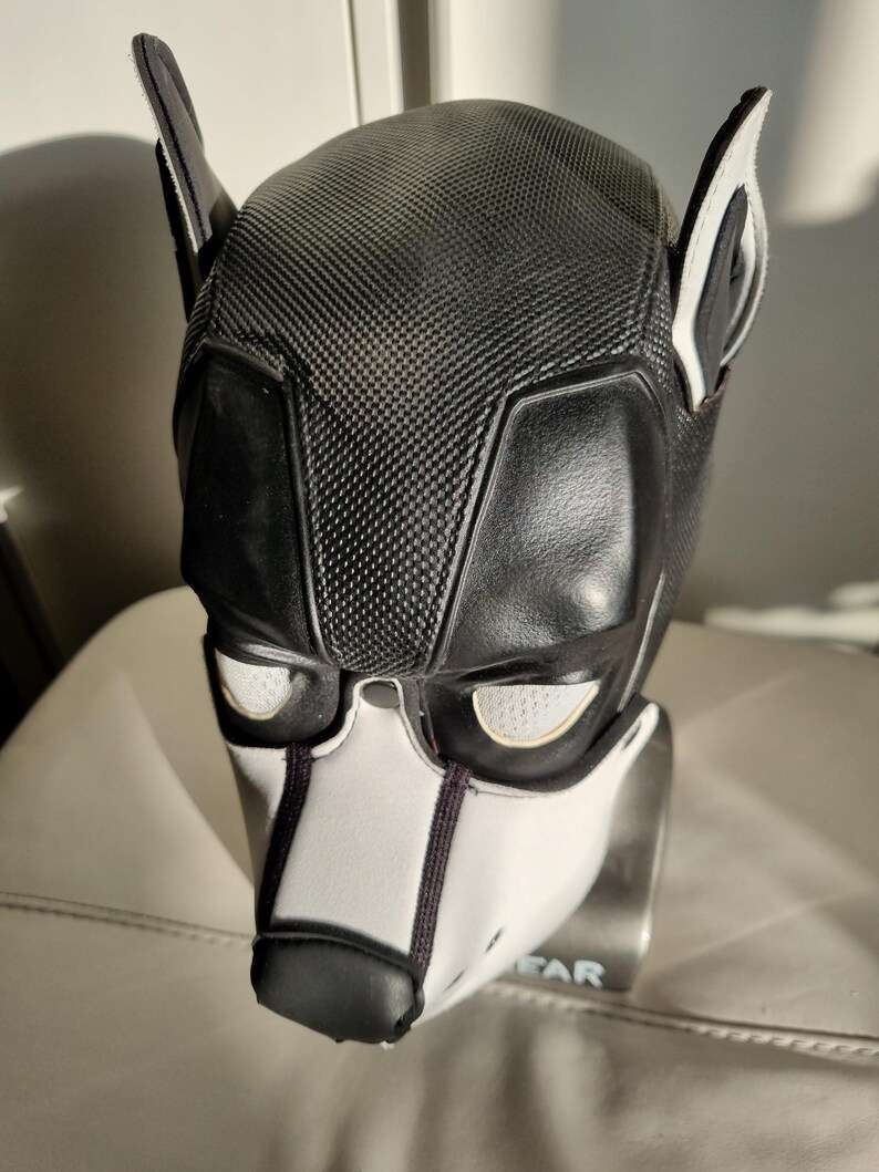 Dog Pool Superhero Latex Mask for K9/frisky Puppy Hood Dead Pool Wane ...
