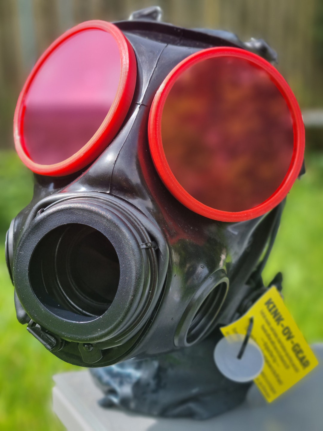 Rubberised Front Filter Mod to S10.2 Replica Rubber Gas Mask. Custom ...
