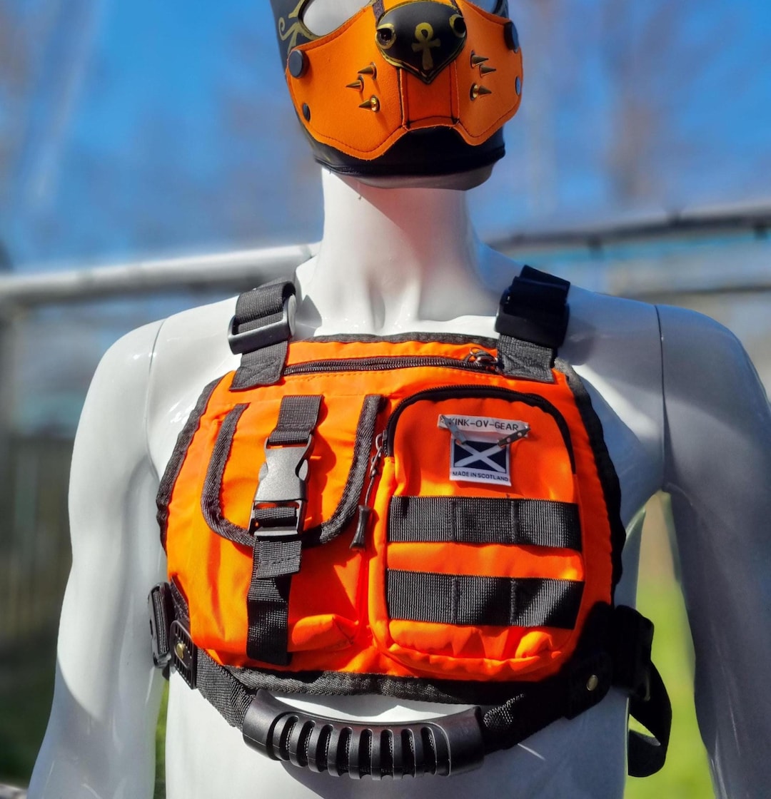 Armpit Tactical Harness Handle Pockets Chest Bag K9 Pup Vest Puppy Play ...