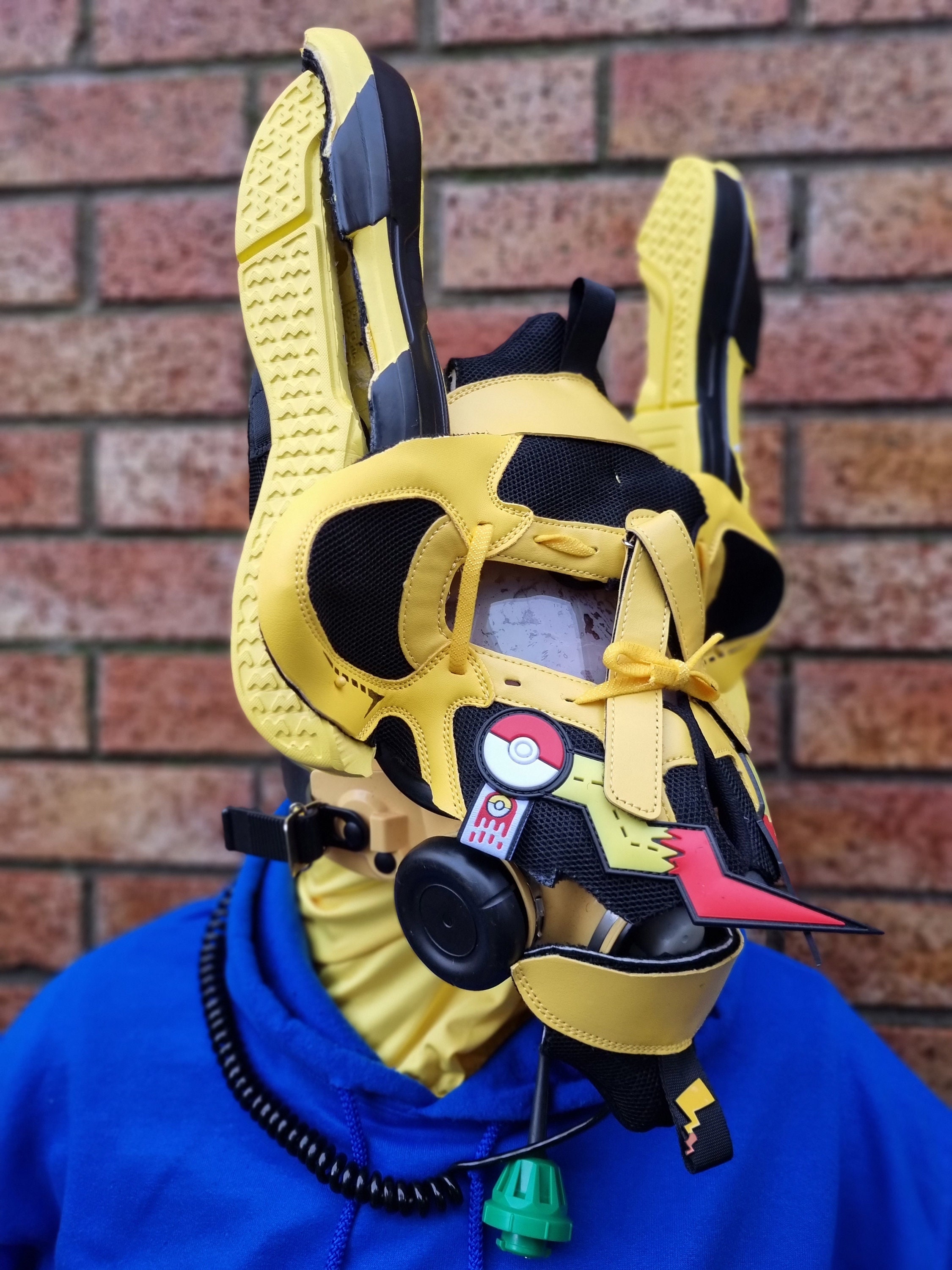 Pikachu Pokémon Yellow Sneaker Gundam Rubber Gas Mask Scott Phantom ...