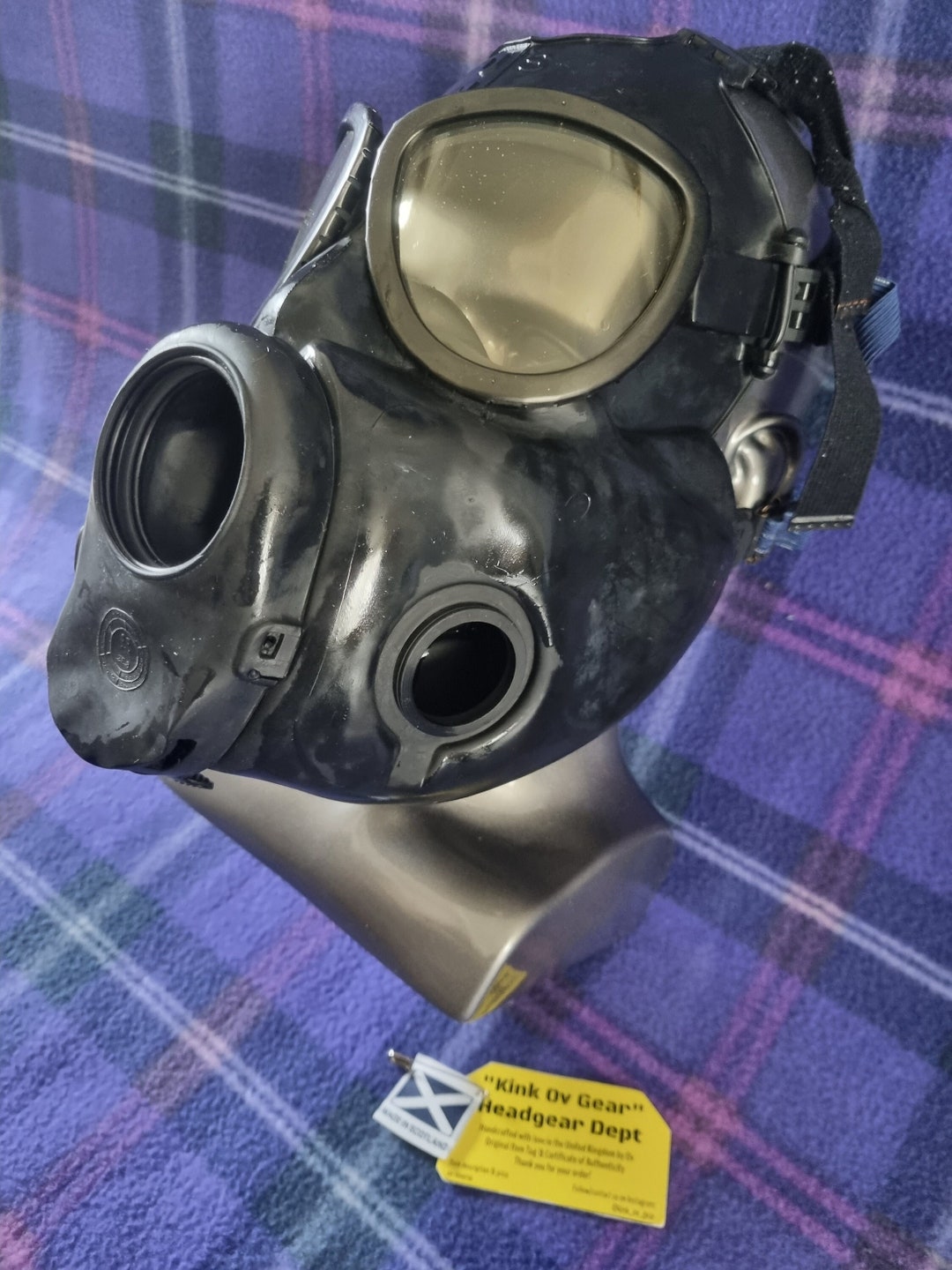 Black Bulldog Vintage Rubber Gasmask Open Mouth Modification. American ...