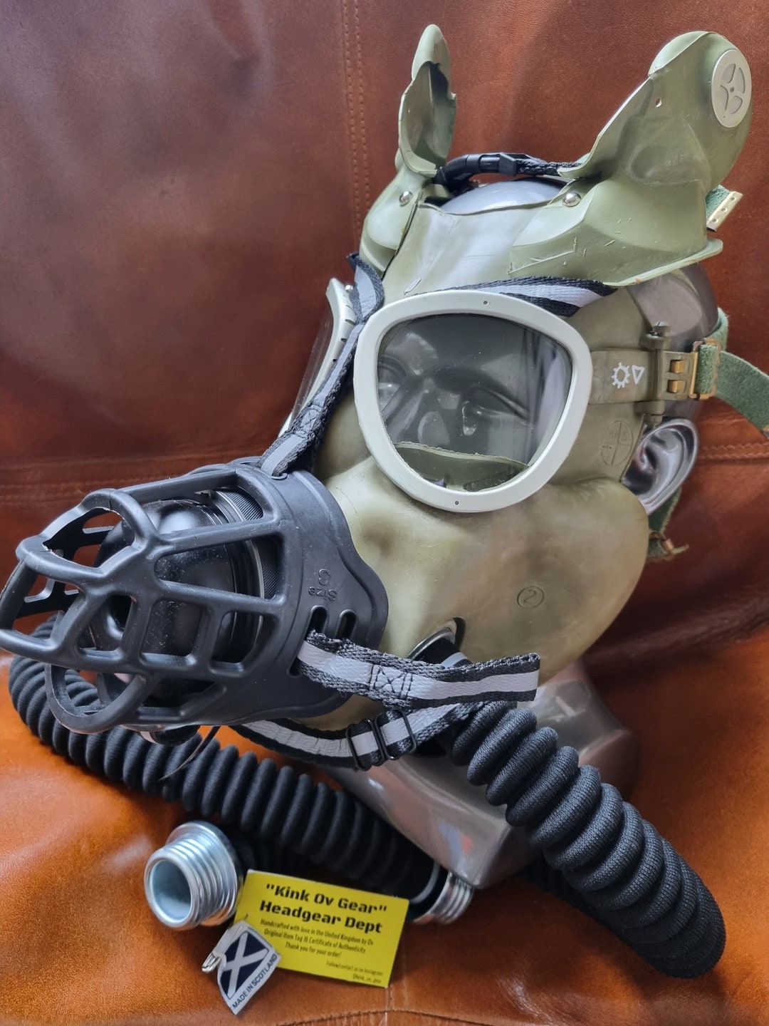 Military Puppy Hood Polish Vintage Gas Mask. Bulldog Army Military ...